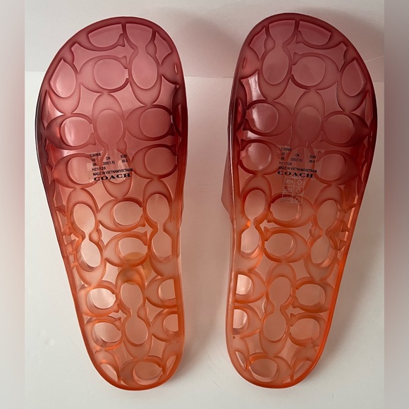 Coach | Shoes | Coach Ulyssa Waterresistant Ombre Jelly Pool Slides 9 ...